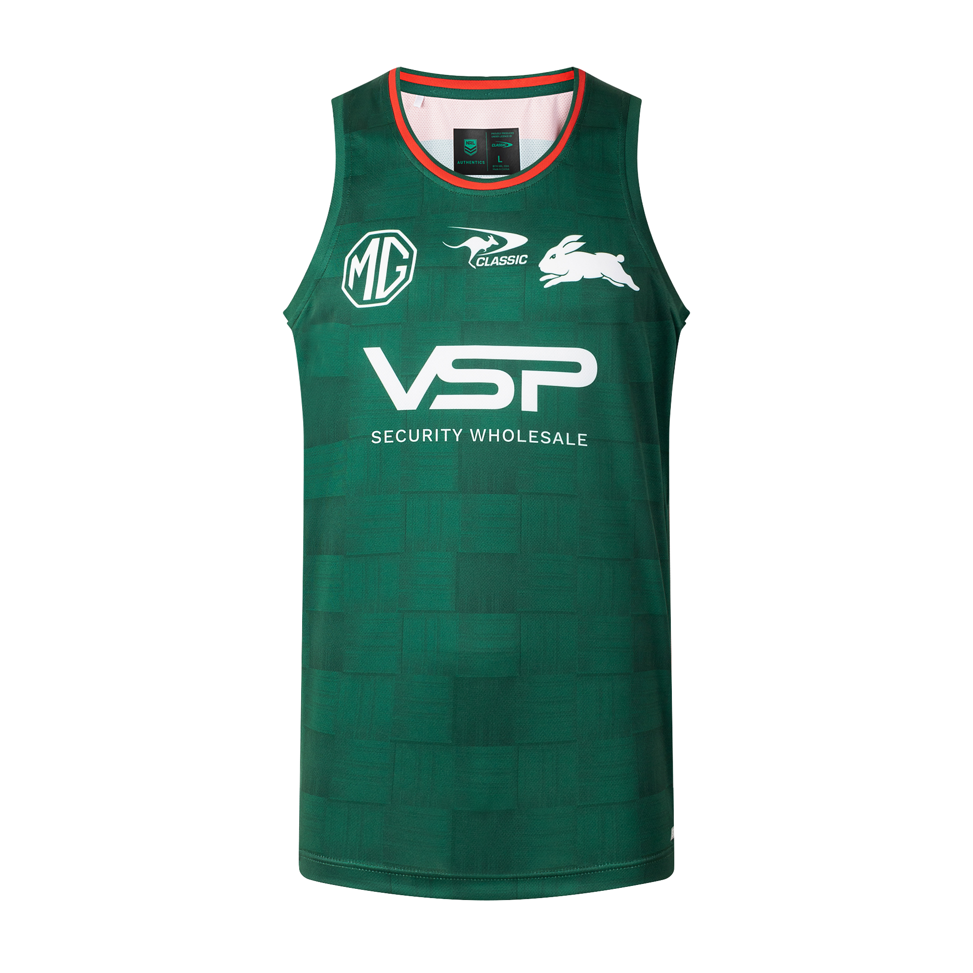 NRL Rabbitohs Pro Training Singlet 2026-green - The Rugby Shop Darwin